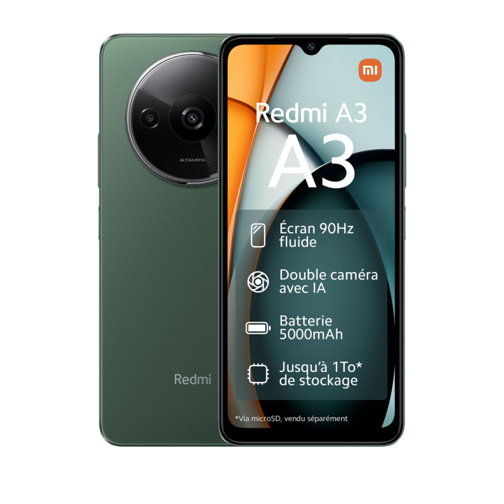 Buy Xiaomi Redmi A3 4G Dual Sim 4GB RAM 128GB Green MZB0GLBEU – Dakauf